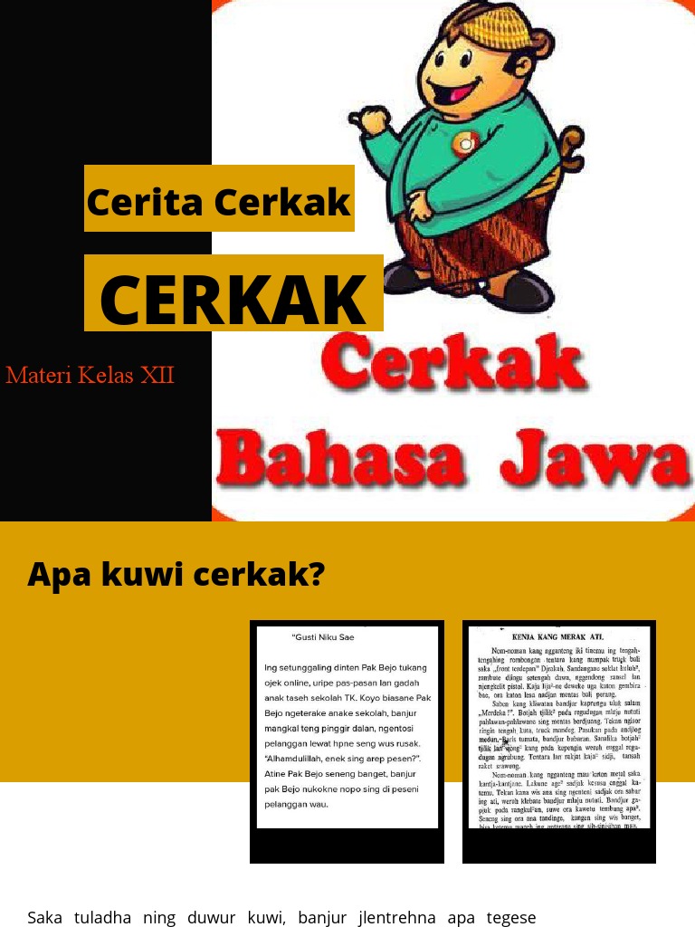 MATERI CERKAK BAHASA JAWA.pptx | PDF