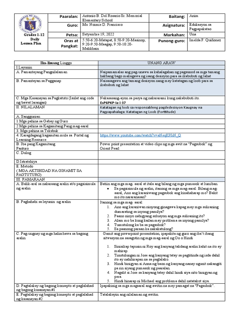 DLP-ESP-WEEK 5-Francisco | PDF
