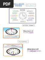 What Time Is It Fun Activities Games Picture Dictionaries - 9189 | PDF