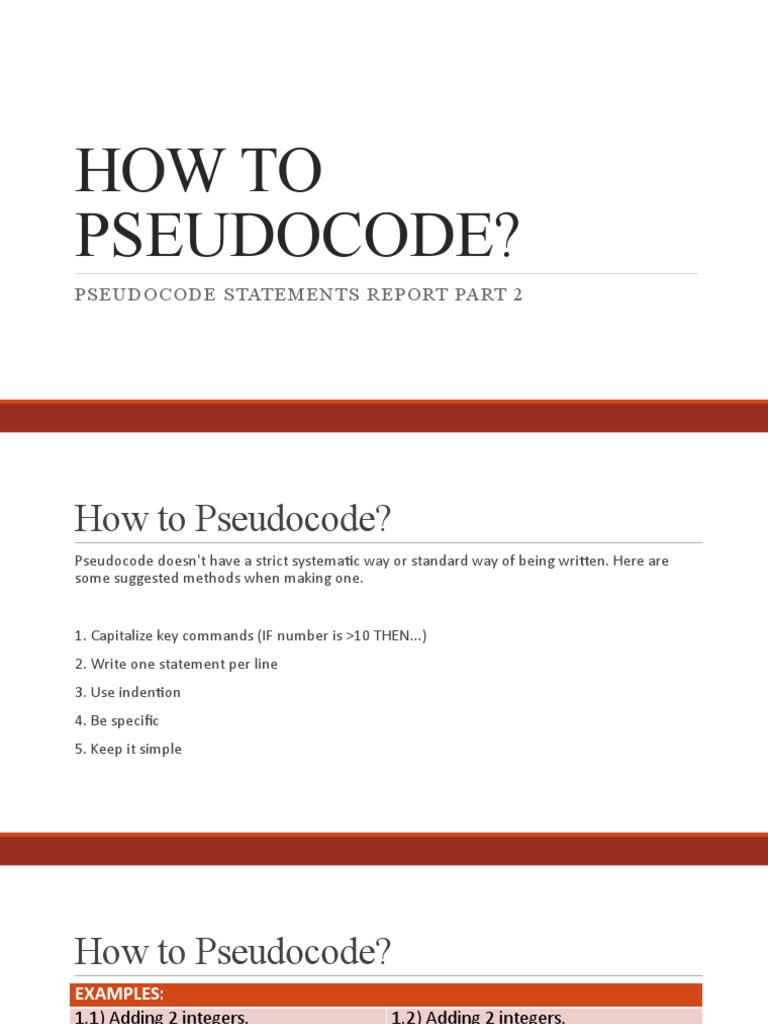 4 2pseudocode Statement Part 2 Pdf