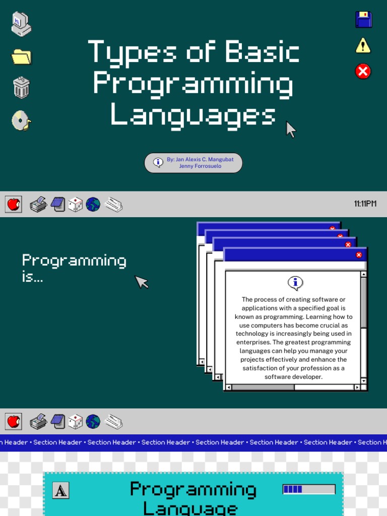8types of Basic Programming Languages PDF | PDF 8types of Basic Programming Languages PDF | PDF