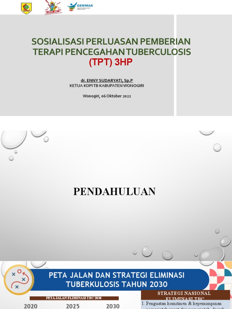 Terapi Pencegahan TBC (TPT) 3HP | PDF