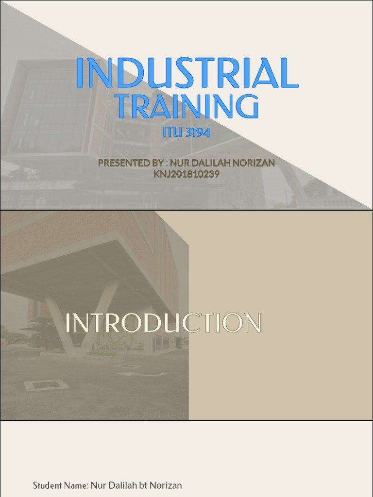 Industrial Training P1 | PDF