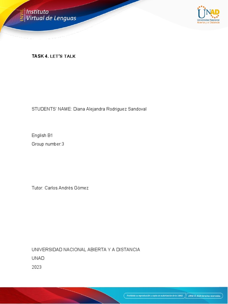 Annex 6 - Template Oral Production - Lets Talk | PDF