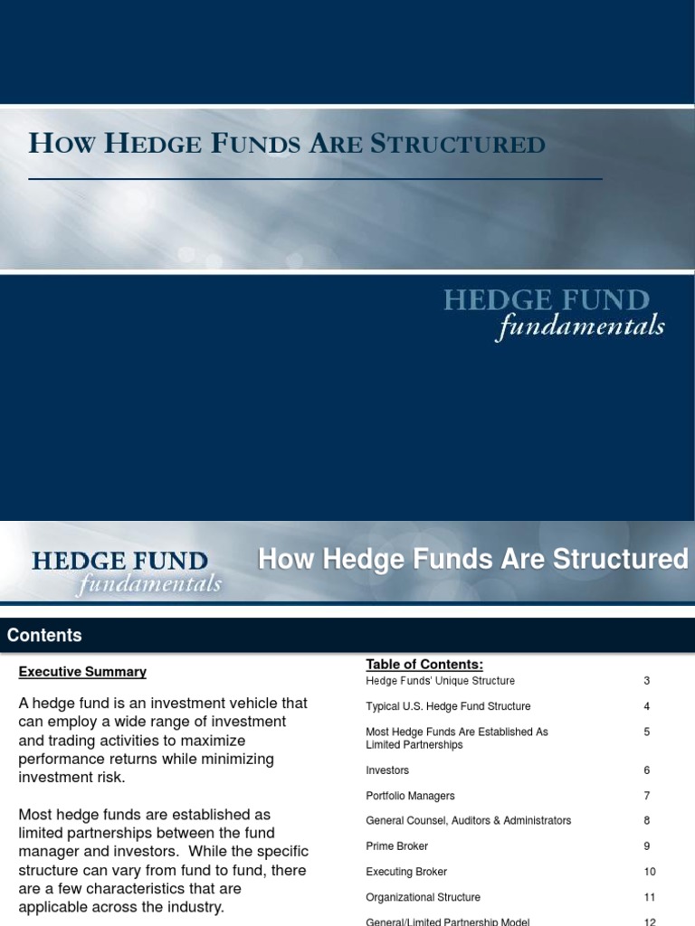 Hedge Fund Structure Overview | PDF | Hedge Fund | Investment Fund