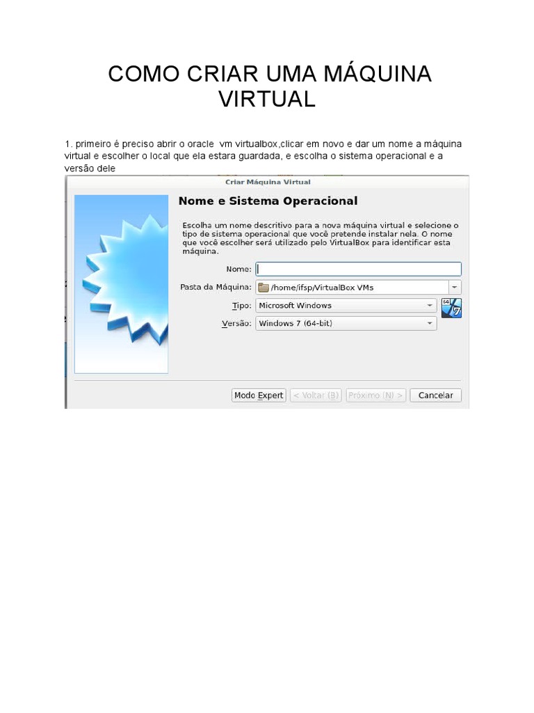 Tutorial Maquina Virtual | PDF