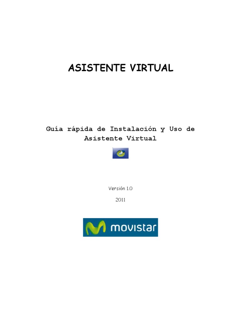 Manual de Usuario - Asistente Virtual | PDF | Point and Click | Ventana (informática)