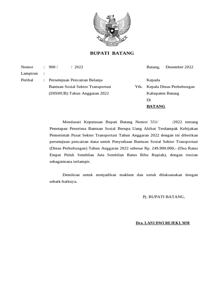 Naskah Nota Dinas 2 | PDF