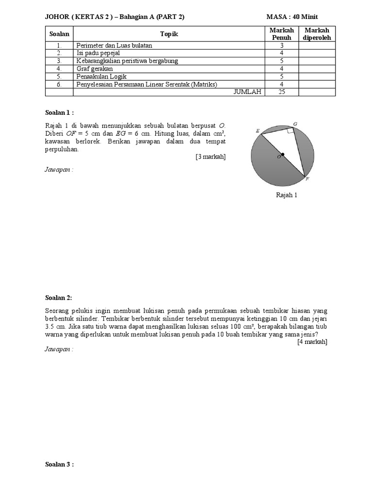 JOHOR - BHGN A - Part 2 | PDF
