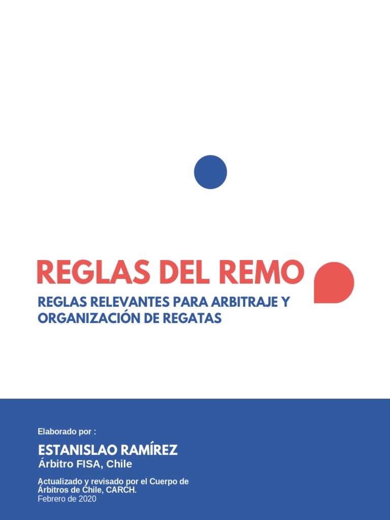 Reglas Del Remo PDF | PDF | Remo (deporte) | Árbitro