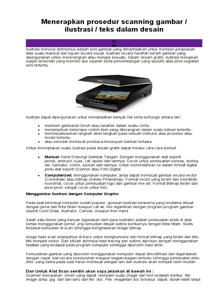 Menerapkan Prosedur Scanning Gambar | PDF