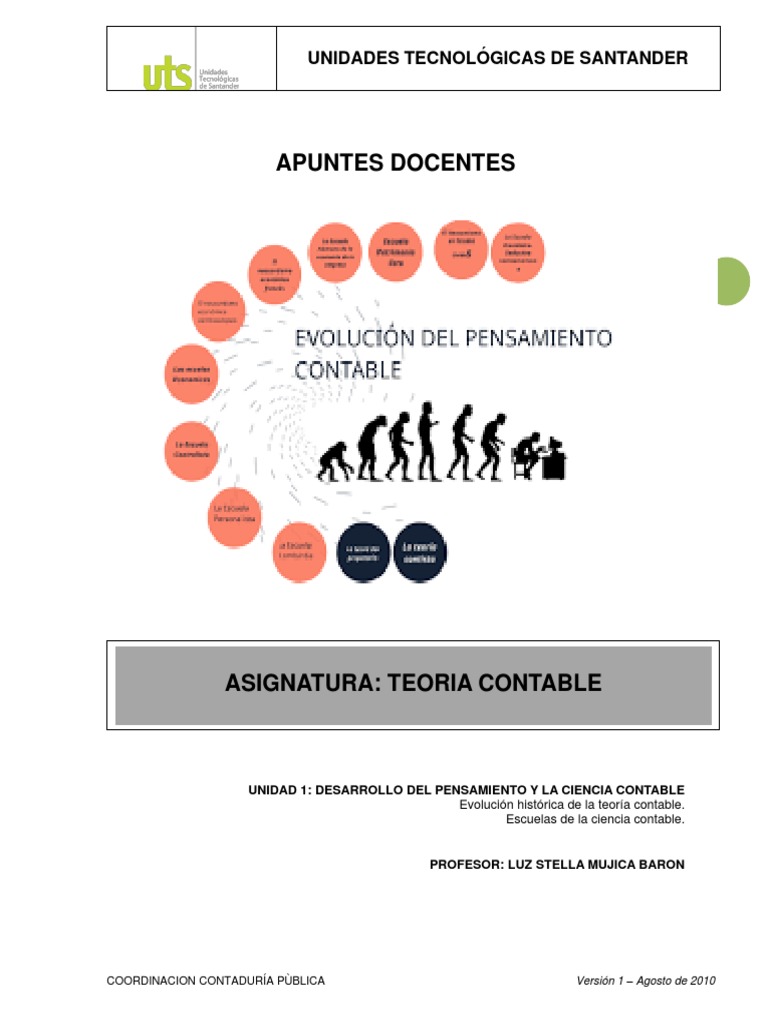 APUNTES DOCENTES Teoria Contable | PDF | Contabilidad | Teneduría de libros