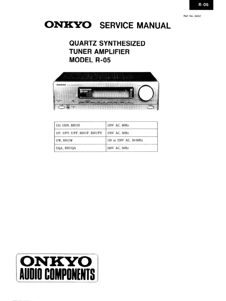 R05 SM Onkyo en PDF | PDF