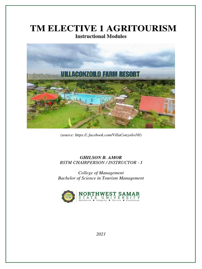 Module 1 TM Elective 1 Agritourism | PDF | Agriculture | Tourism