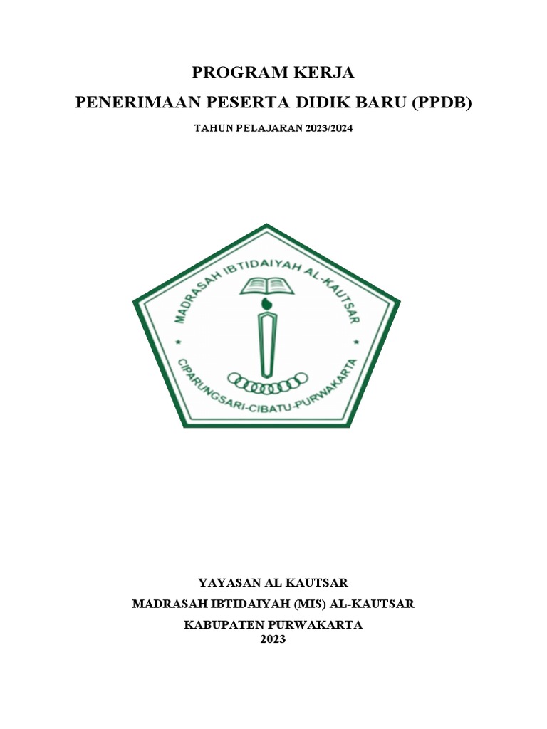 Program Kerja PPDB | PDF