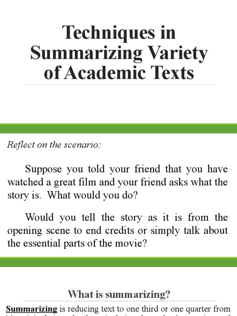 Techniques in Summarizing Variety of Academic Texts | PDF | Methamphetamine | Syntax
