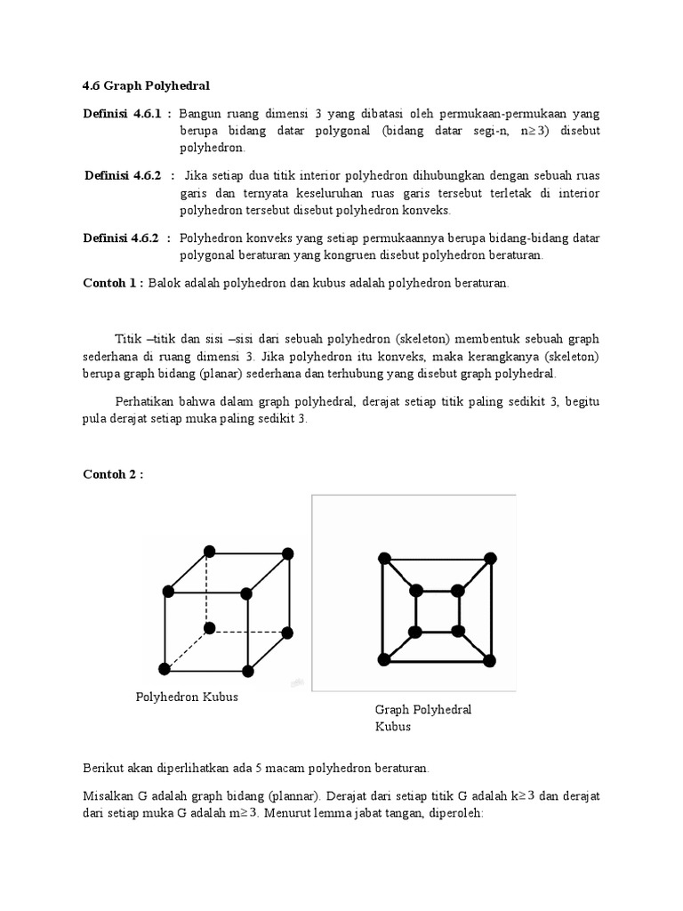 Graph Polyhedral dan Polyhedron Beraturan | PDF
