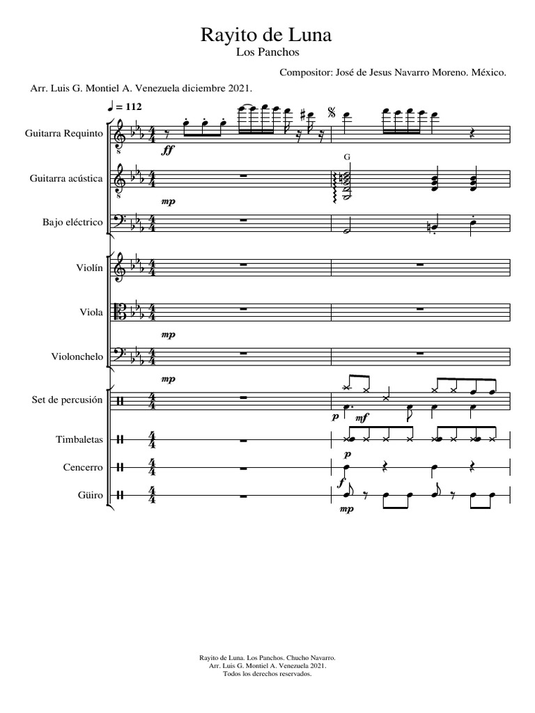Rayito de Luna - Los Panchos | PDF