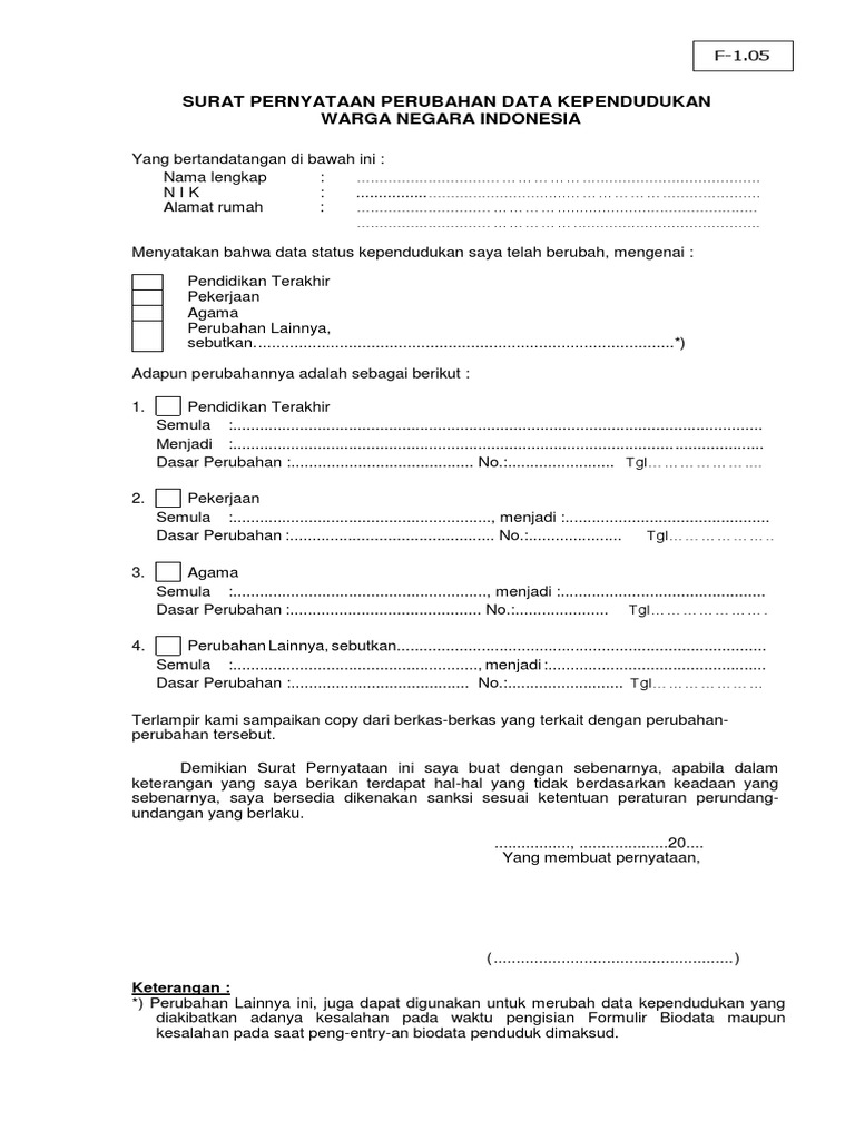 Formulir F1.05.pdf | PDF