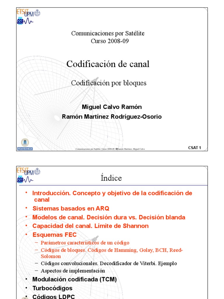 CSA08 5 CodificacionBloques | PDF | Corrección de error hacia adelante ...