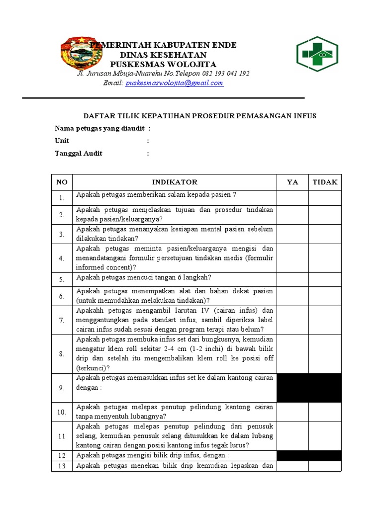 Prosedur Pemasangan Infus yang Tepat | PDF