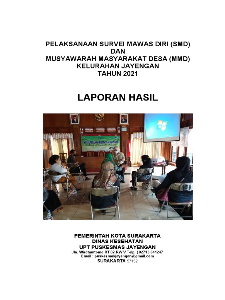Laporan SMD dan MMD Puskesmas Jayengan | PDF | Pengembangan Diri