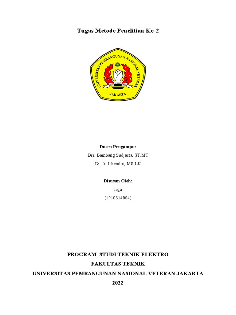 Tugas Metode Penelitian Ke2 | PDF