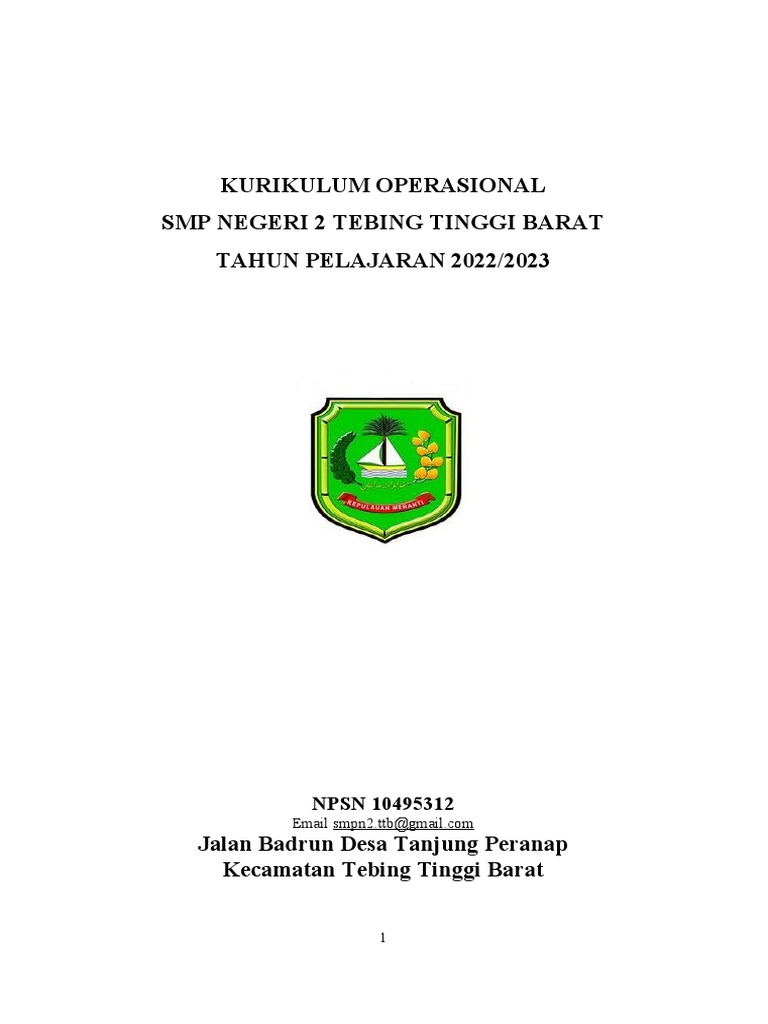 Kosp SMPN 2 TTB | PDF