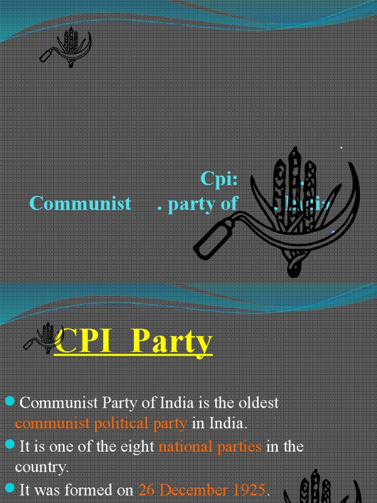 Cpi: - Communist - Party of - India | PDF | Political Theories | Government