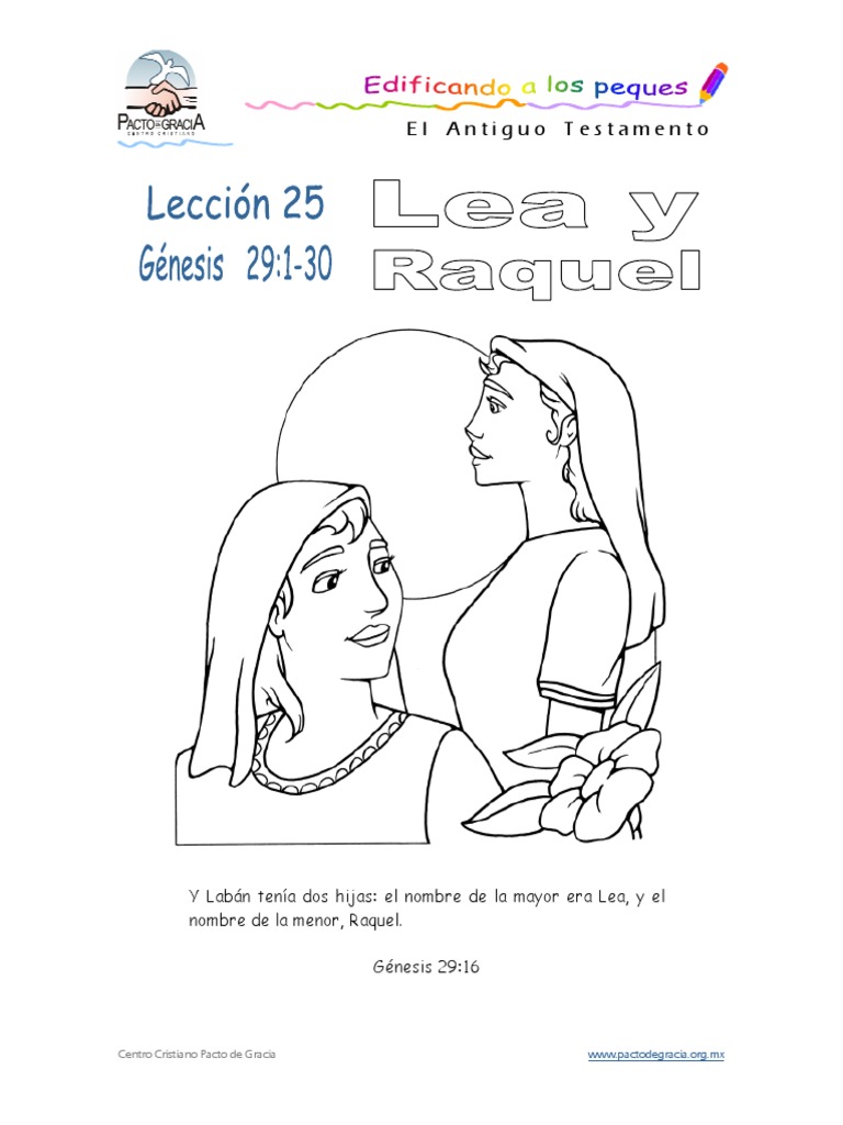 Actividades de Jacob, Raquel y Lea | PDF | Rachel | Jacob