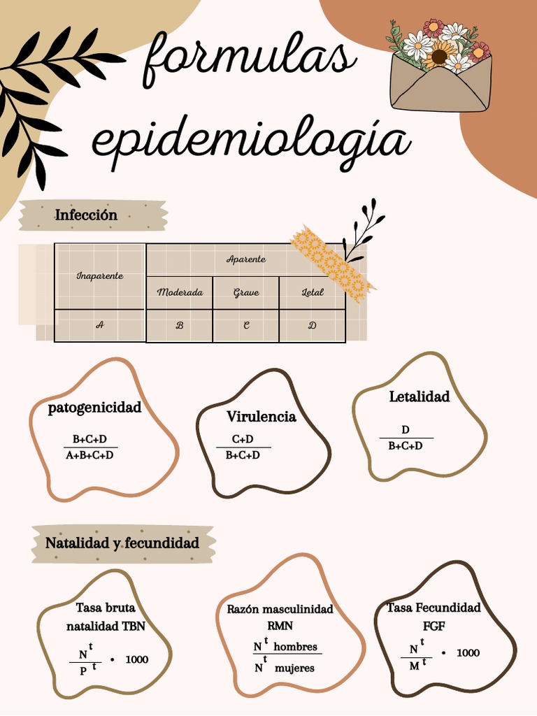 Formulas Epidemiología PDF | PDF