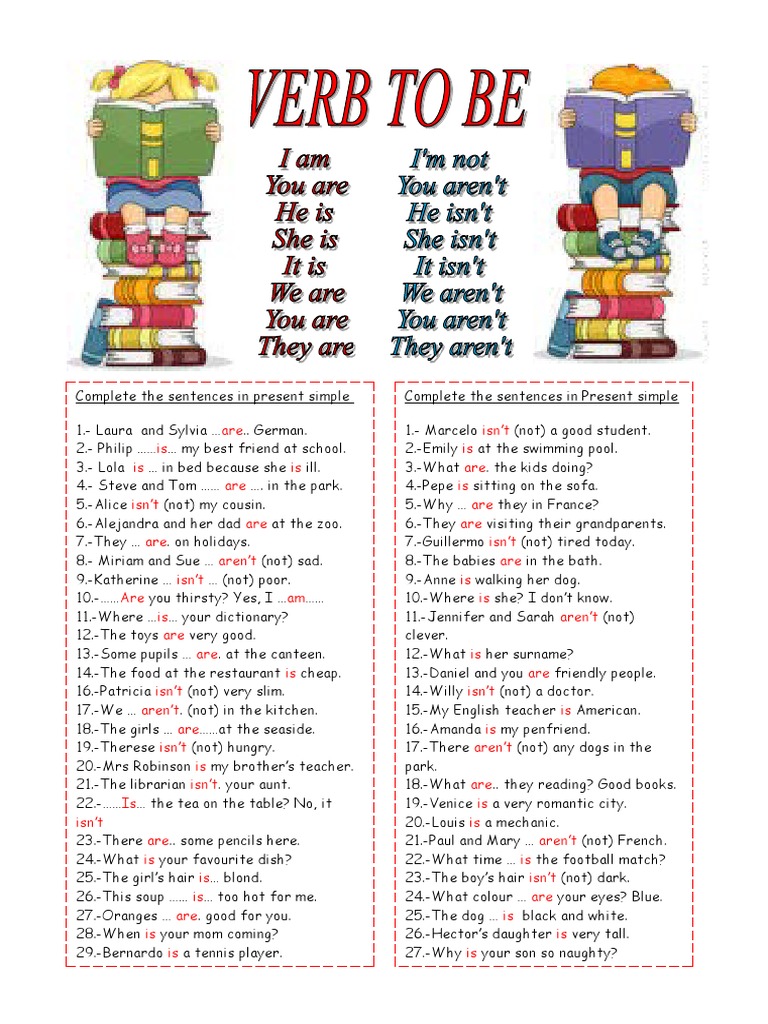 Verb To Be Tests - 55802 | PDF | Foreign Language Studies