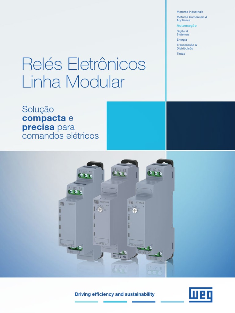 WEG Reles Eletronicos Linha Modular 50066570 PT | PDF
