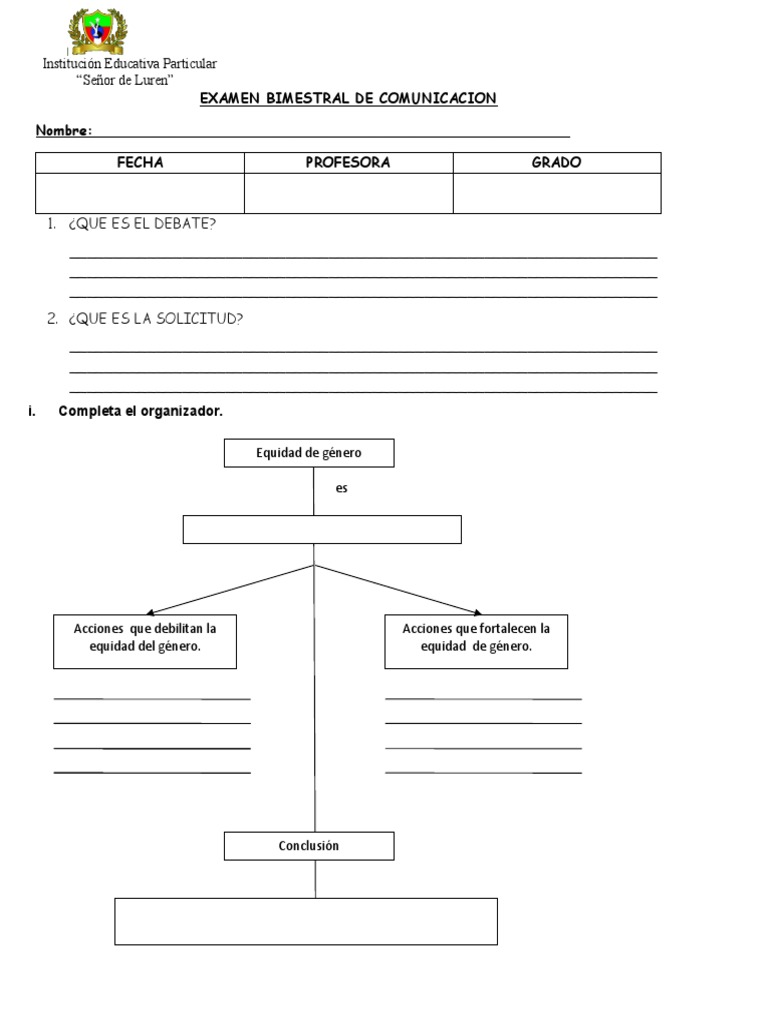 EXAMEN III BIMESTRAL DE COMUNICACION | PDF | La risa | Lingüística