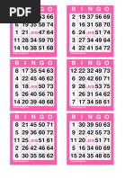Bingo de Números para Educação Infantil | PDF