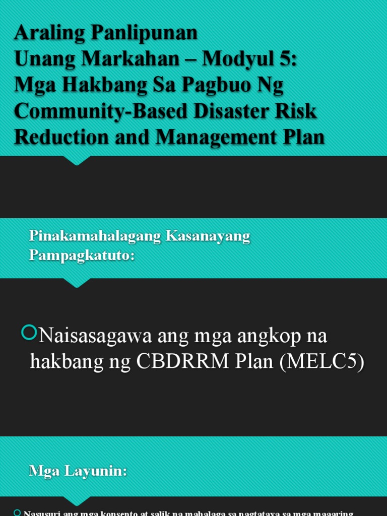 Ang-CBDRRM-Plan.pptx | PDF