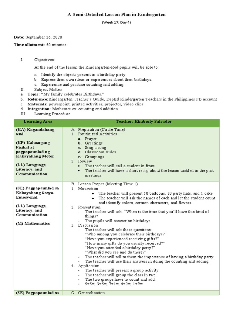 Cot 1-DLP 2019-2020 | PDF | Teachers | Cognitive Psychology