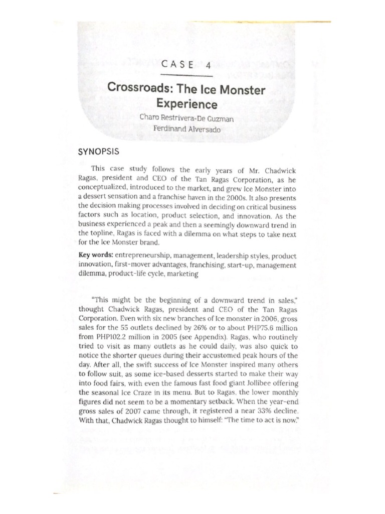 The Ice Monster Experience | PDF
