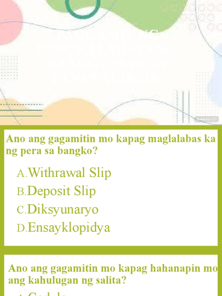 Filipino Module 8 | PDF