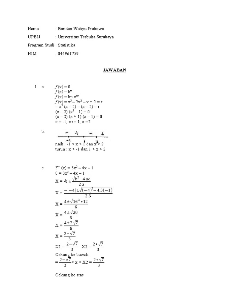 Tugas 3 Kalkulus | PDF