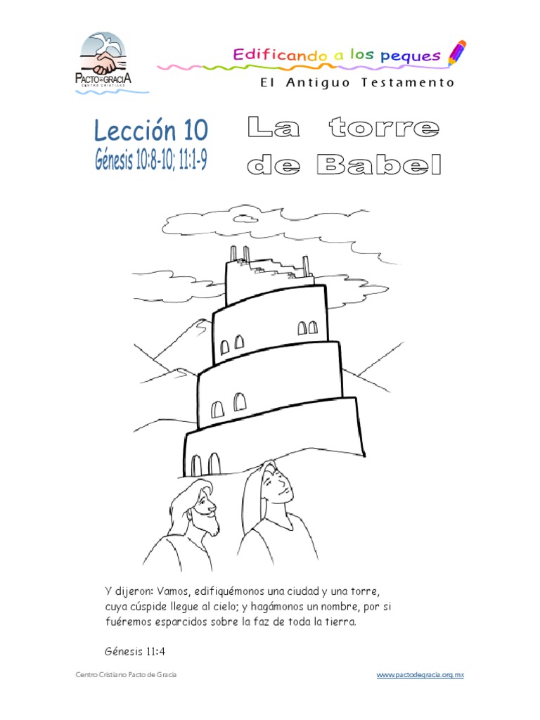 La Torre de Babel: Lección 10 | PDF | Libro del Génesis | Textos Religiosos