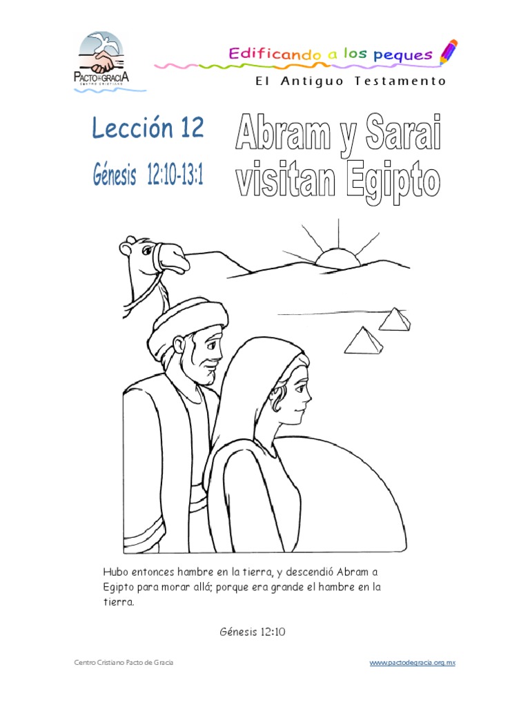 12 Abram y Sarai Visitan Egipto | PDF