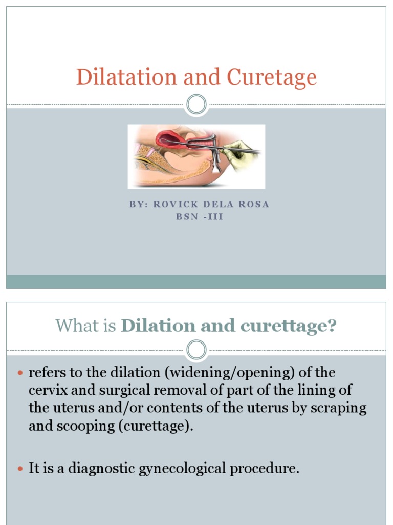 Understanding Dilation and Curettage | PDF | Science & Mathematics