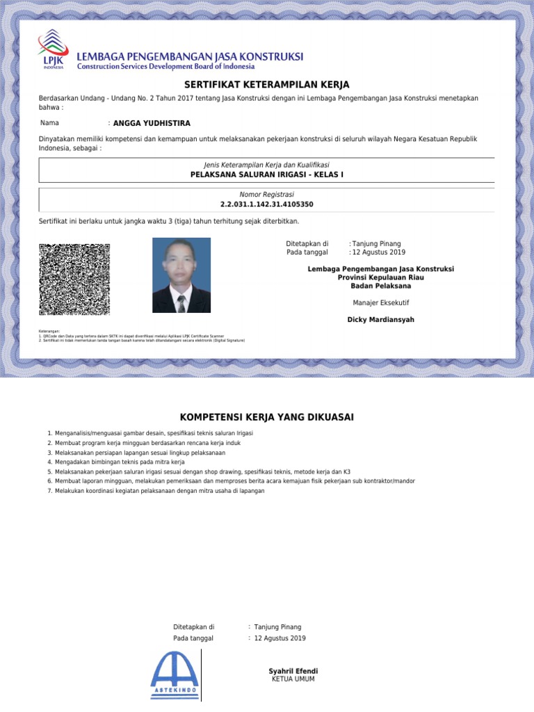 SKT-ANGGA YUDHISTIRA-TS031-Kelas I PDF | PDF