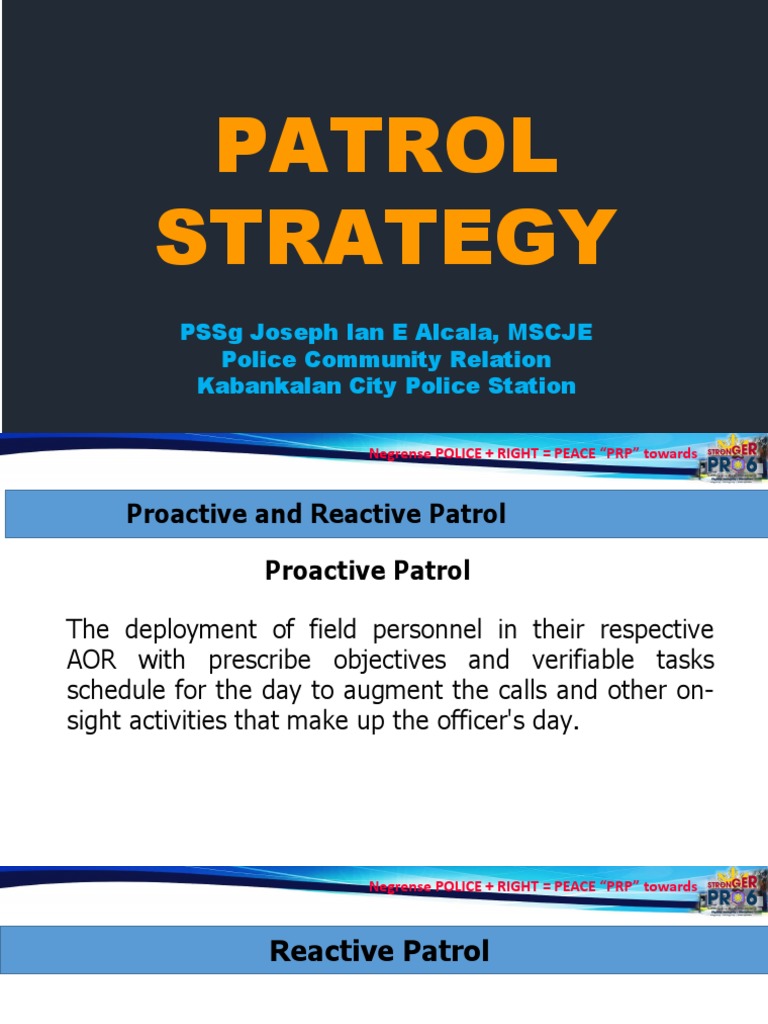 Patrol Strategy | PDF | Police | Terry Stop