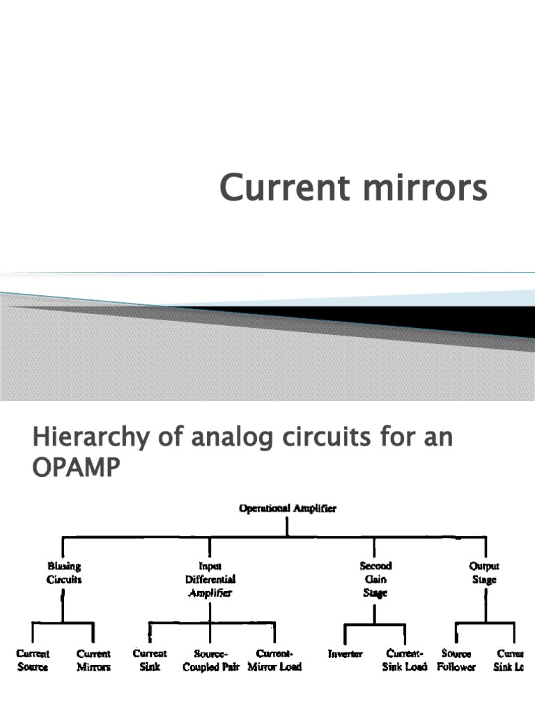Current Mirrors | Download Free PDF | Mosfet | Field Effect Transistor