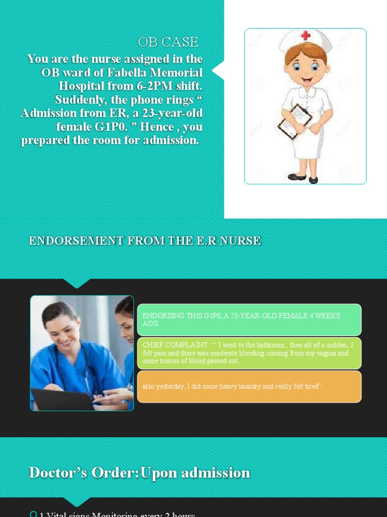 OB Ward Admission: 23-Year-Old G1P0 Case | PDF | Clinical Medicine ...