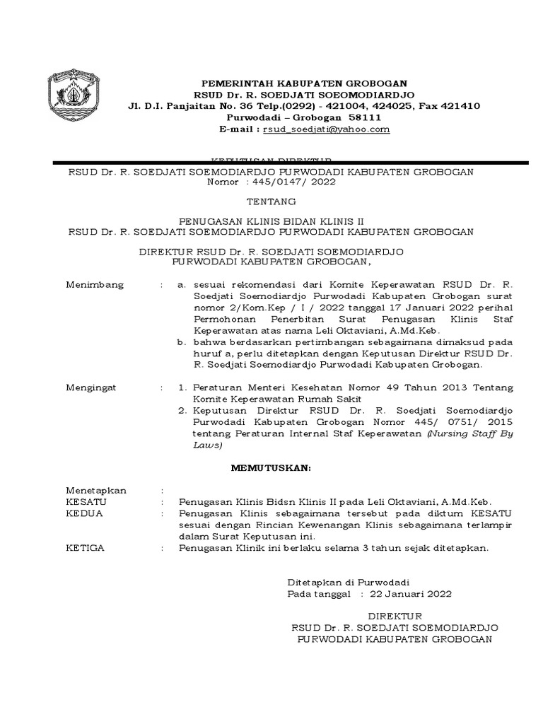 SPK DAN RKK Lely | PDF