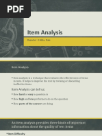 item analysis_2025_template | PDF | Evaluation Methods | Tests