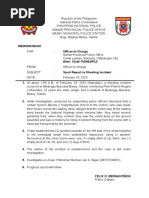 PNP Spot Report Blank Sample | PDF